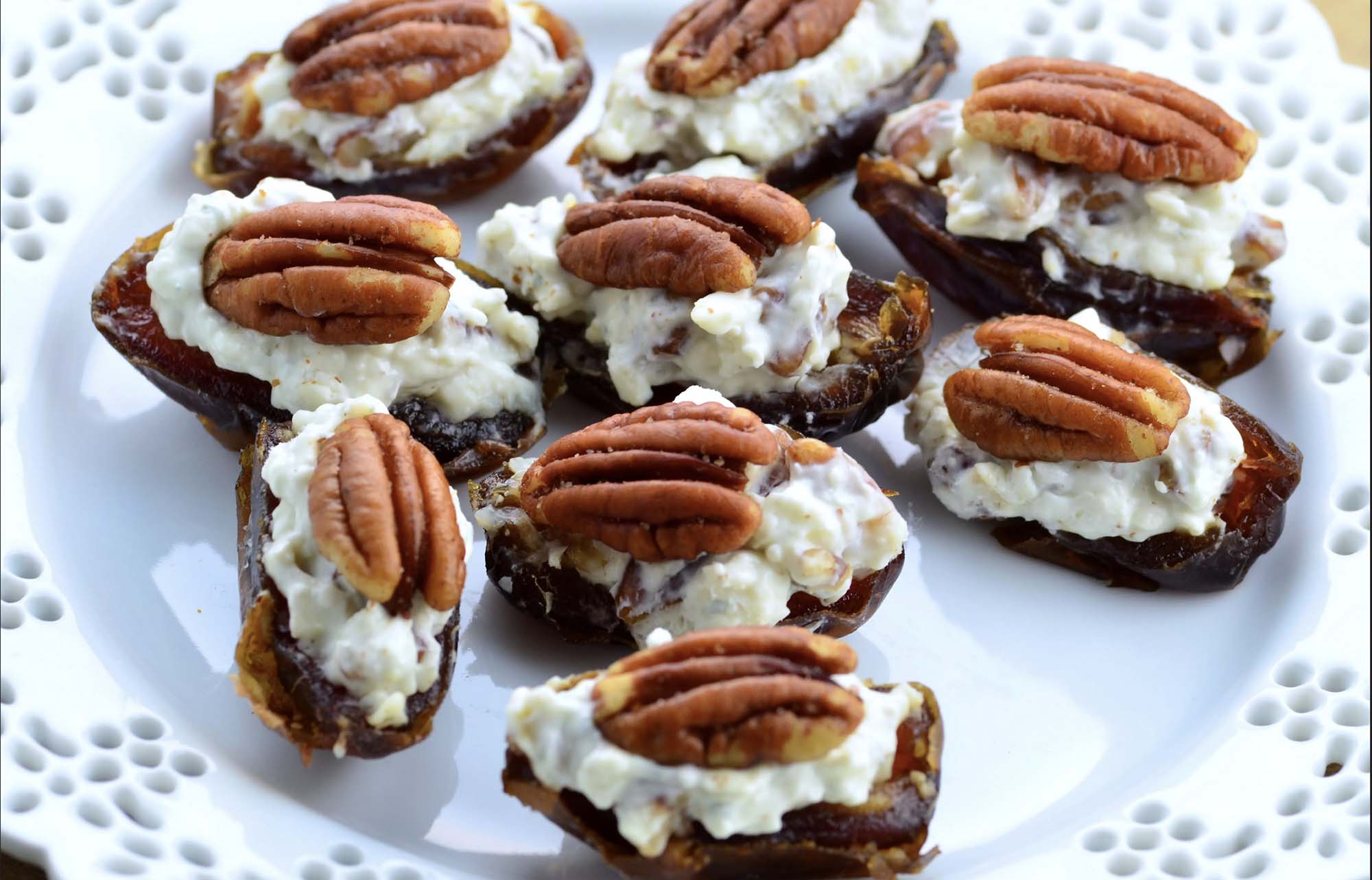 Pecan Stuffed Dates - Better Halves Pecans
